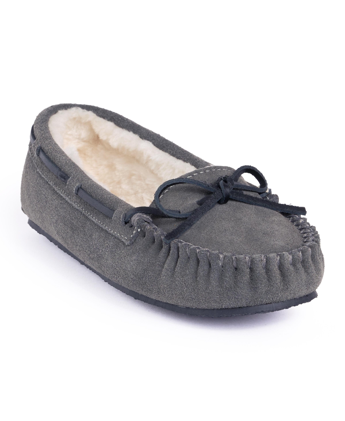 Click here for Minnetonka Womens Cally Slippers - Grey prices