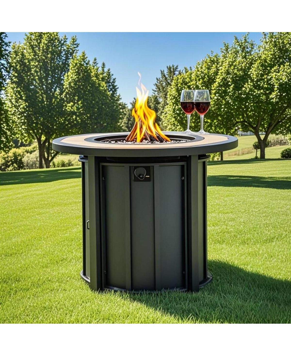 Click here for Streamdale Furniture 50K Btu Propane Fire Pit Tabl... prices