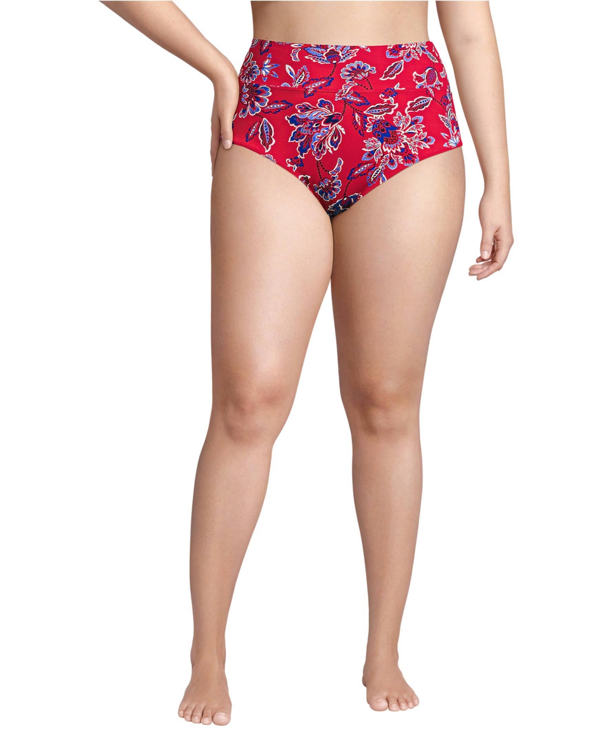 Click here for Lands End Plus Size Pinchless High Waisted Bikini... prices