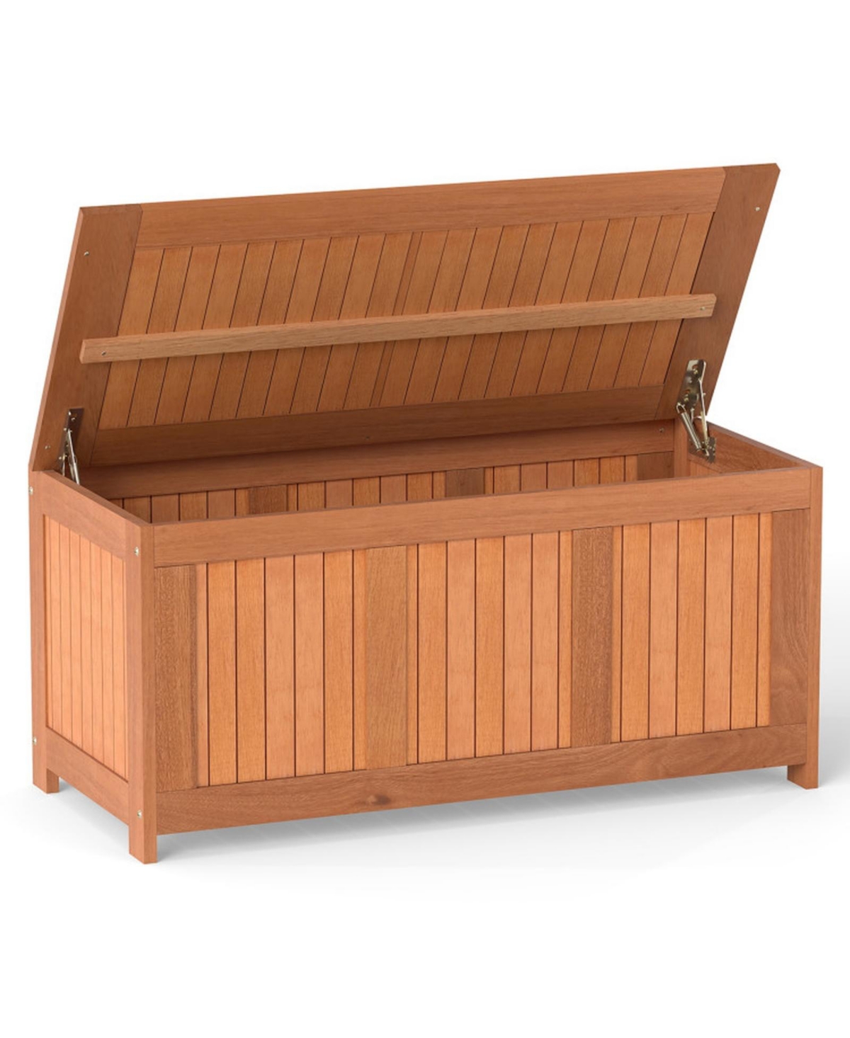 Click here for Gouun 58-Gallon 3-in-1 Patio Solid Wood Deck Box w... prices