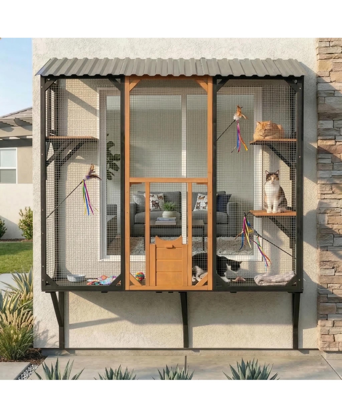 Click here for Zeus & Ruta Outdoor Cat Catio Enclosure Patio Hous... prices