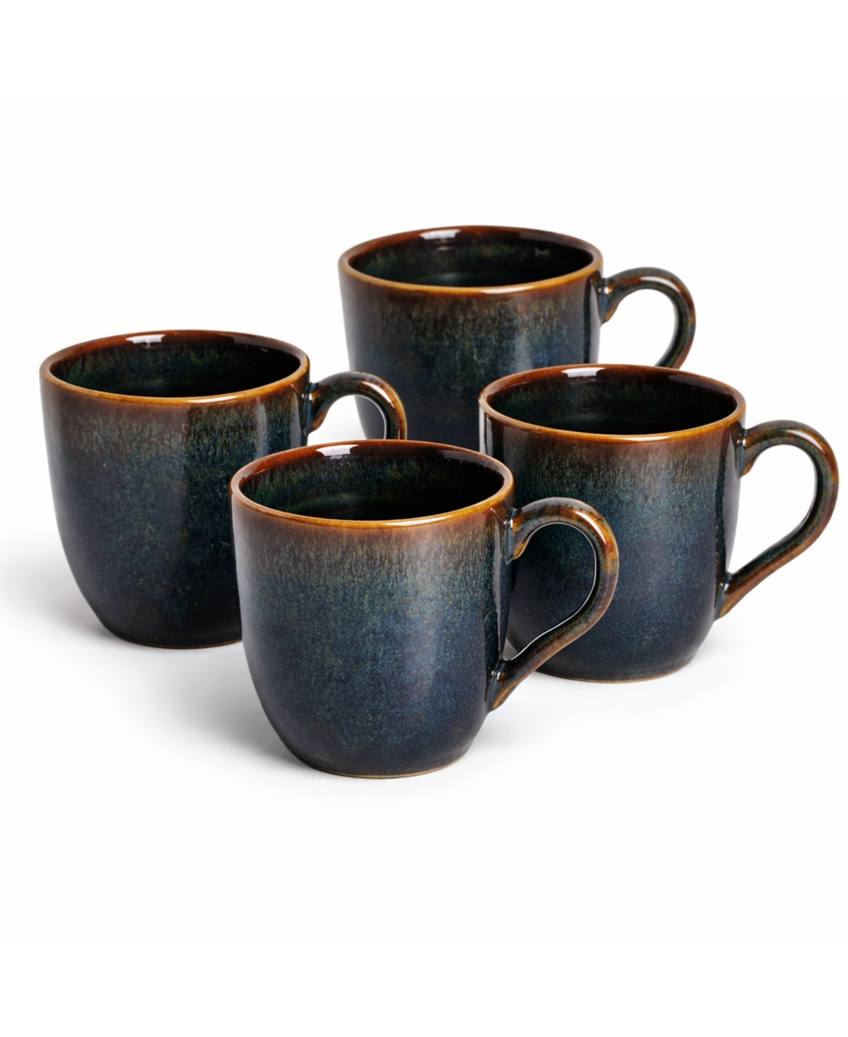 Click here for Porto Brasil Stoneware Coffee Mugs  Set of 4 - Oce... prices