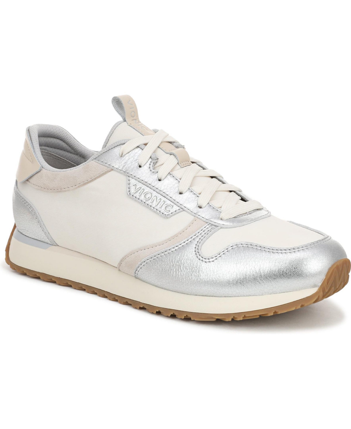 Click here for Vionic Womens Monarch Sneakers - Silver ivory prices