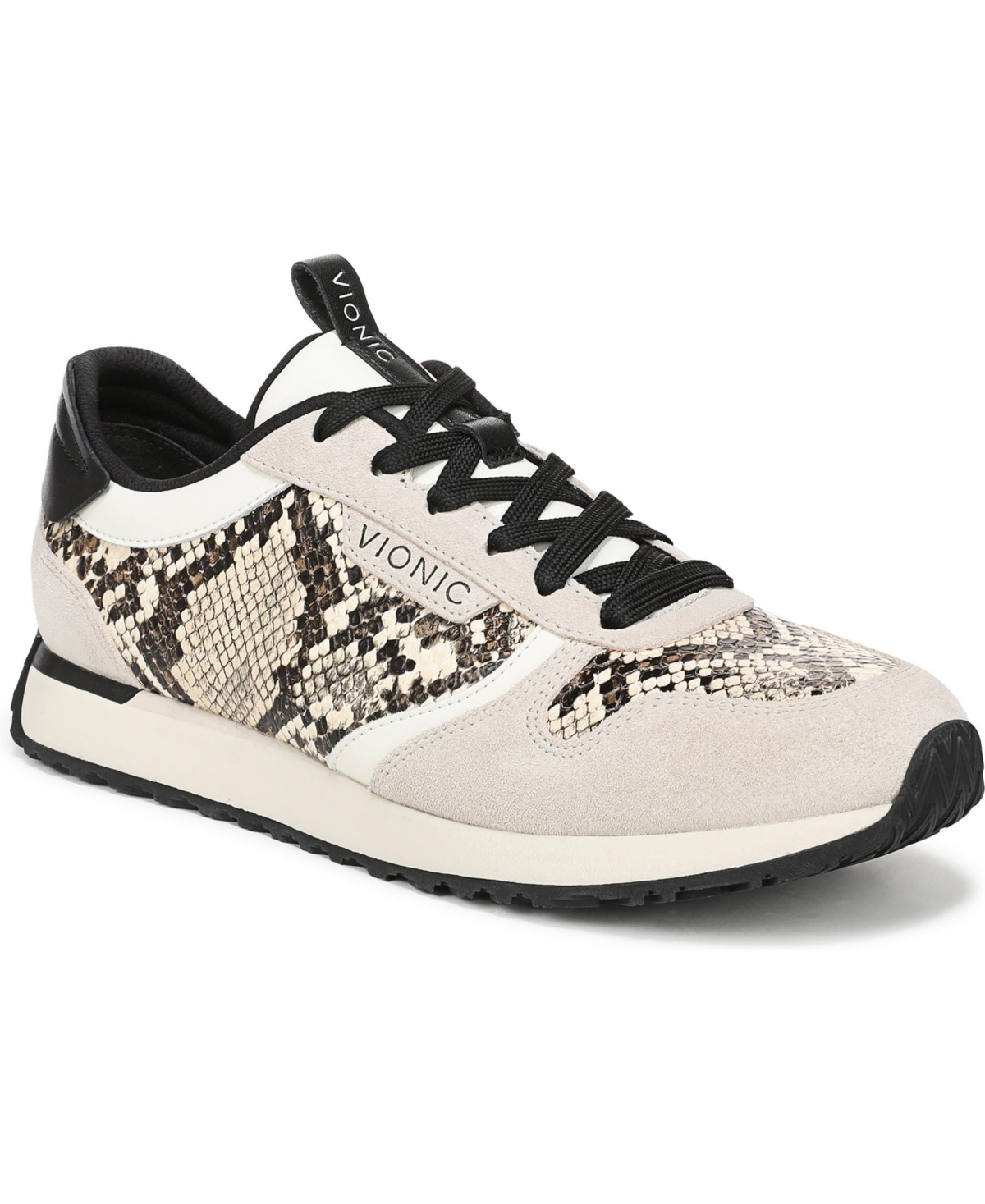 Click here for Vionic Womens Monarch Sneakers - Ivory snake embos... prices