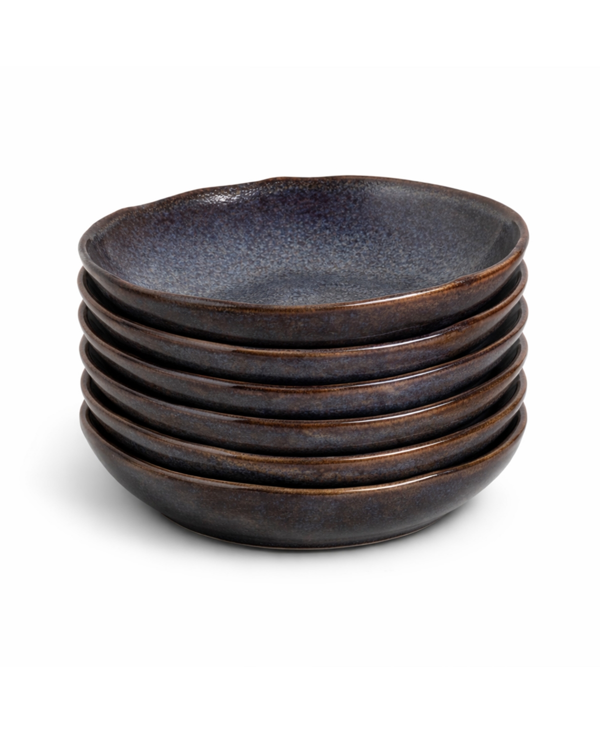Click here for Porto Brasil Stoneware Salad Bowls  Set of 6 - Blu... prices
