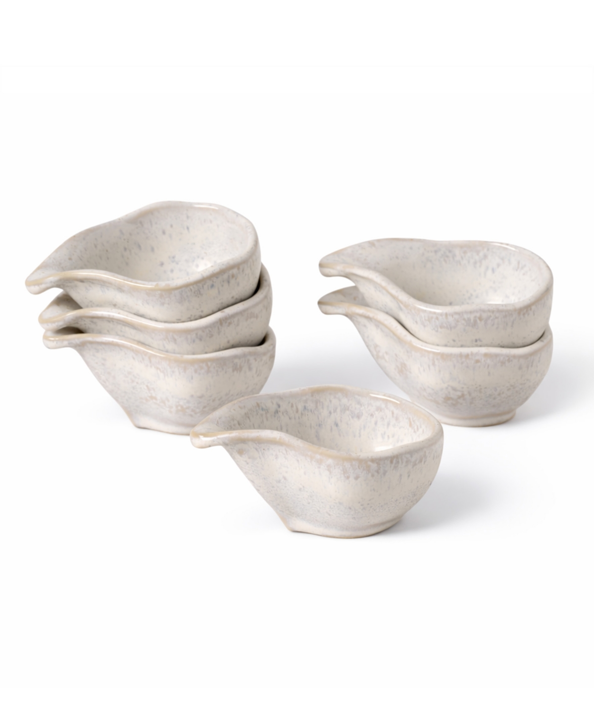 Click here for Porto Brasil Stoneware Teardrops  Set of 6 - Latte prices