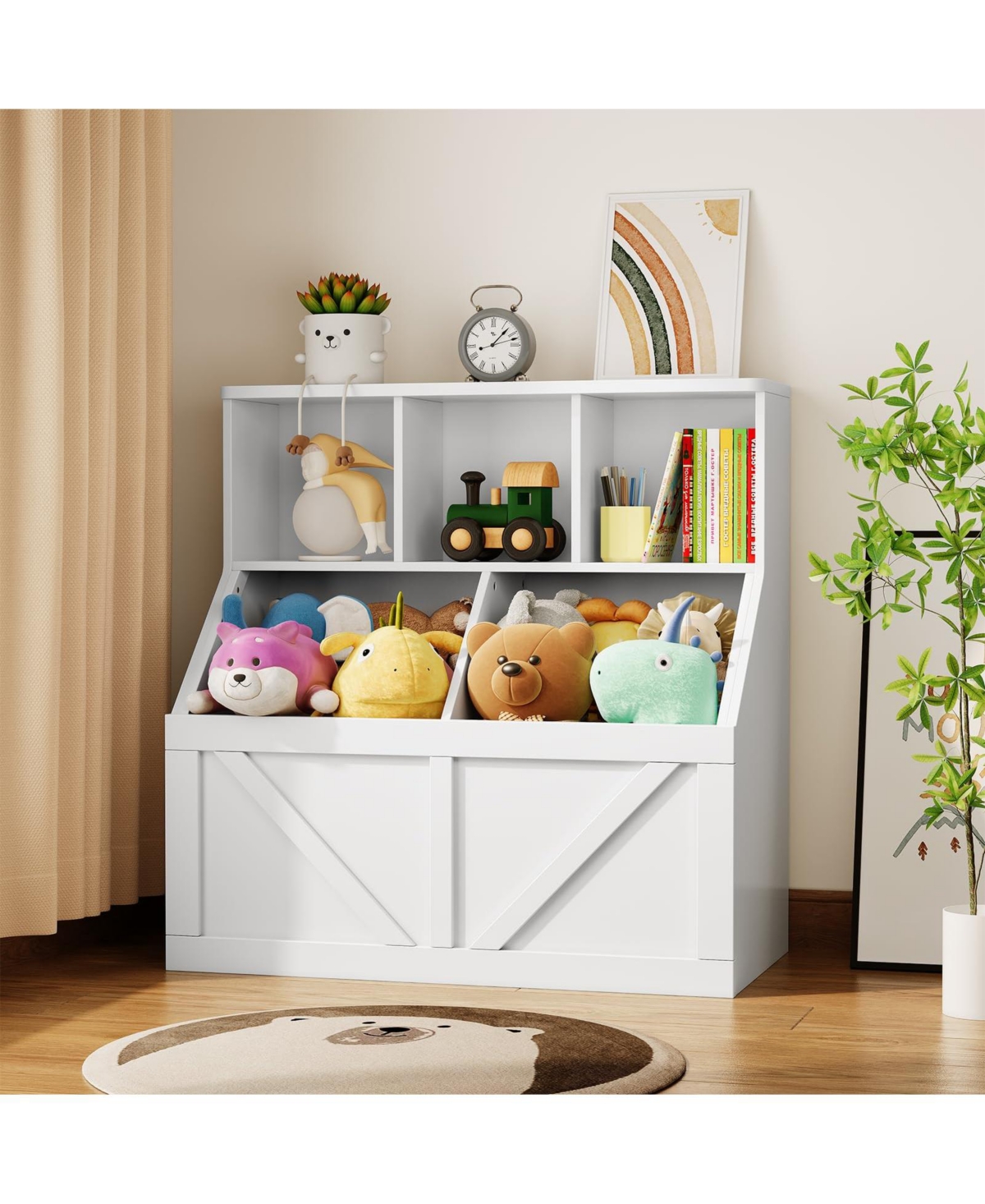 Click here for gaomon Kids Bookshelf and Toy Storage Organizer  T... prices