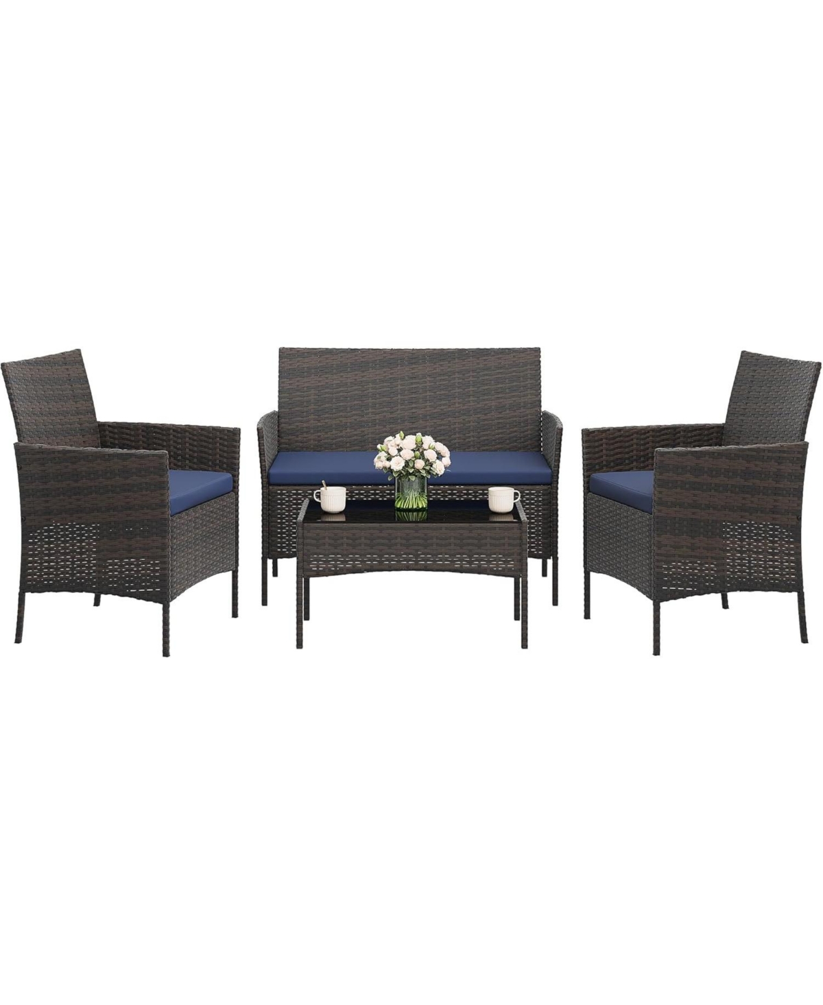 Click here for gaomon 4 Pieces Patio Furniture Set  Outdoor Furni... prices