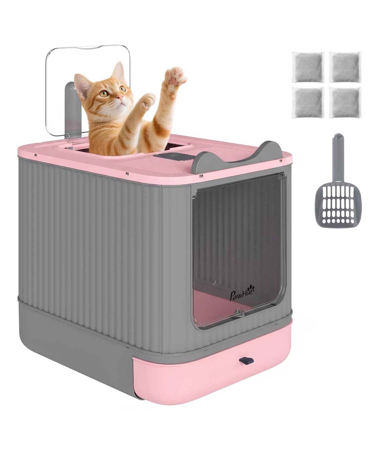 Click here for PawHut Cat Litter Box with Lid  Enclosed Litter Bo... prices