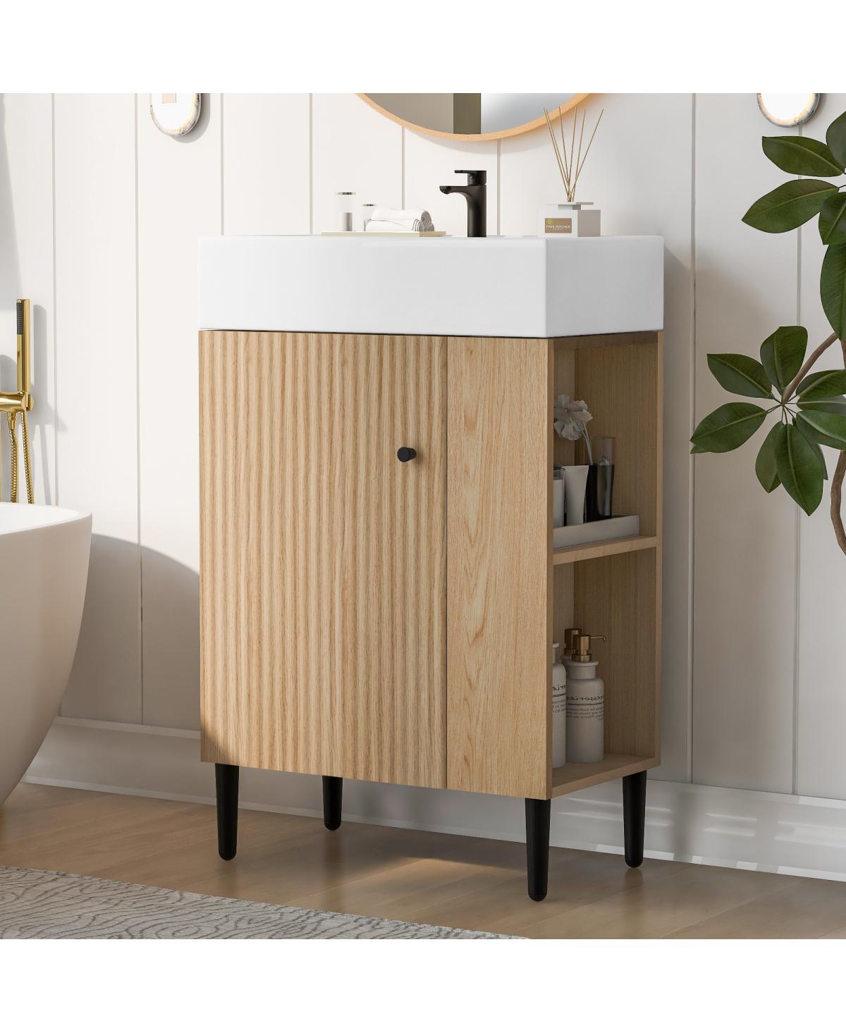 Click here for Sillysis Freestanding Bathroom Vanity with Ceramic... prices