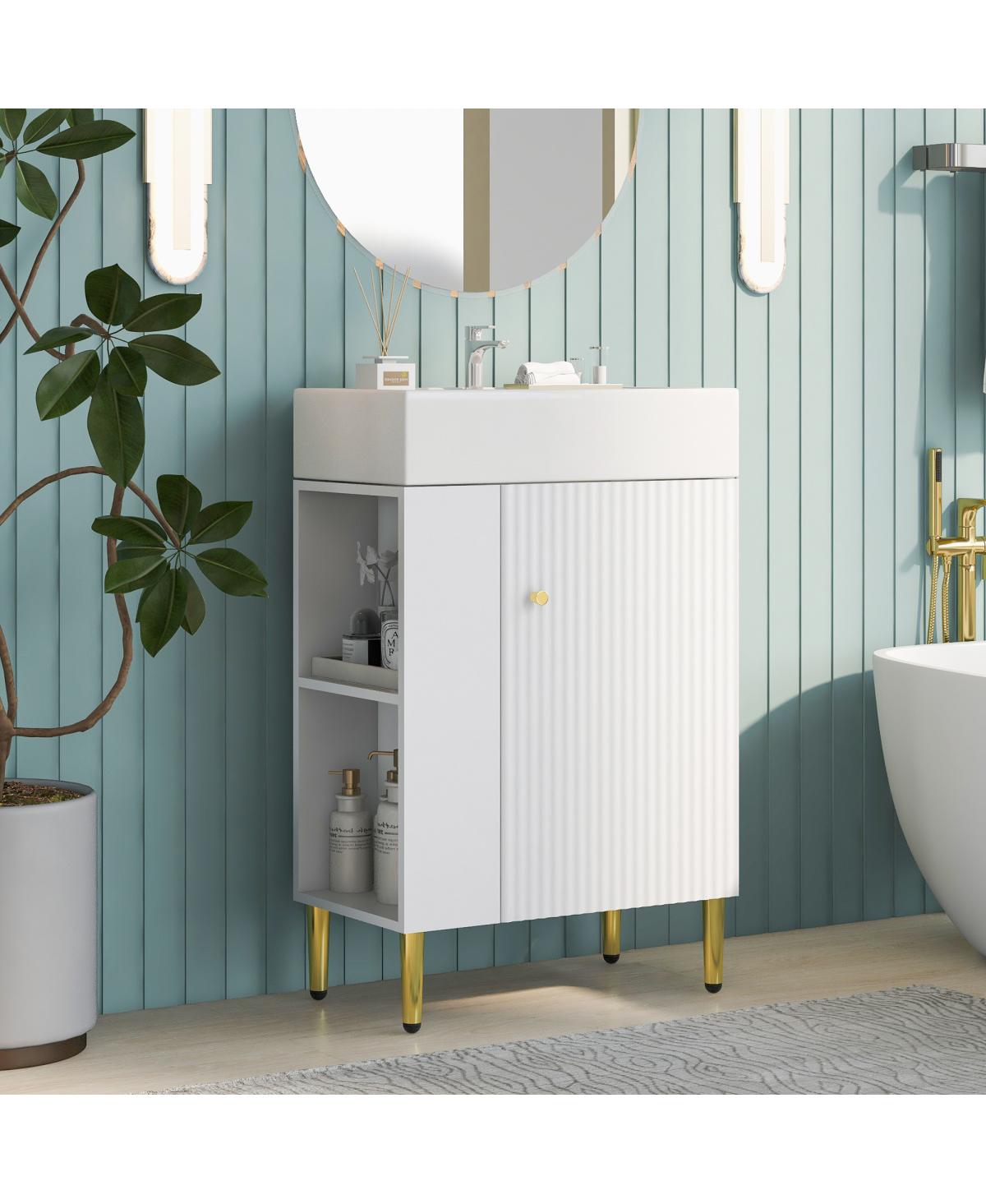 Click here for Sillysis Freestanding Bathroom Vanity with Ceramic... prices
