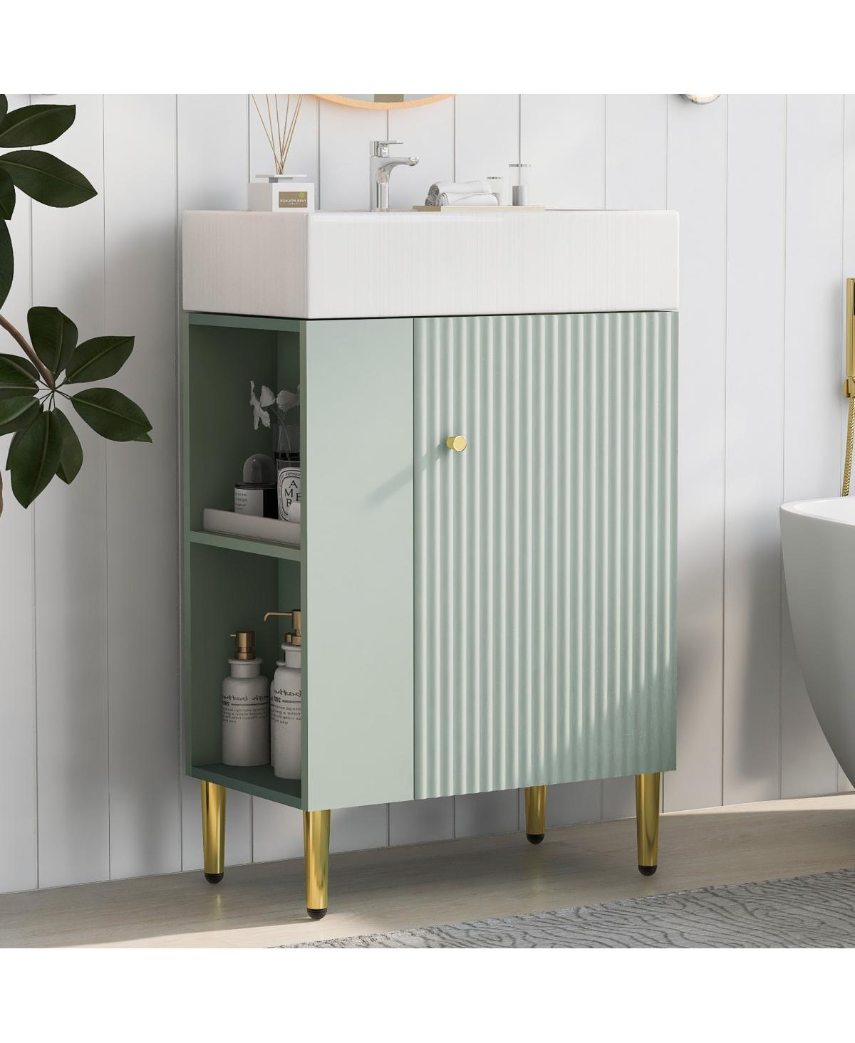Click here for Sillysis Freestanding Bathroom Vanity with Ceramic... prices