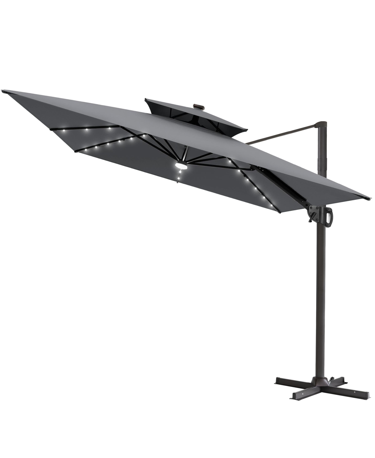 Click here for Pellebant Outdoor Patio Aluminum Double Canopy Led... prices