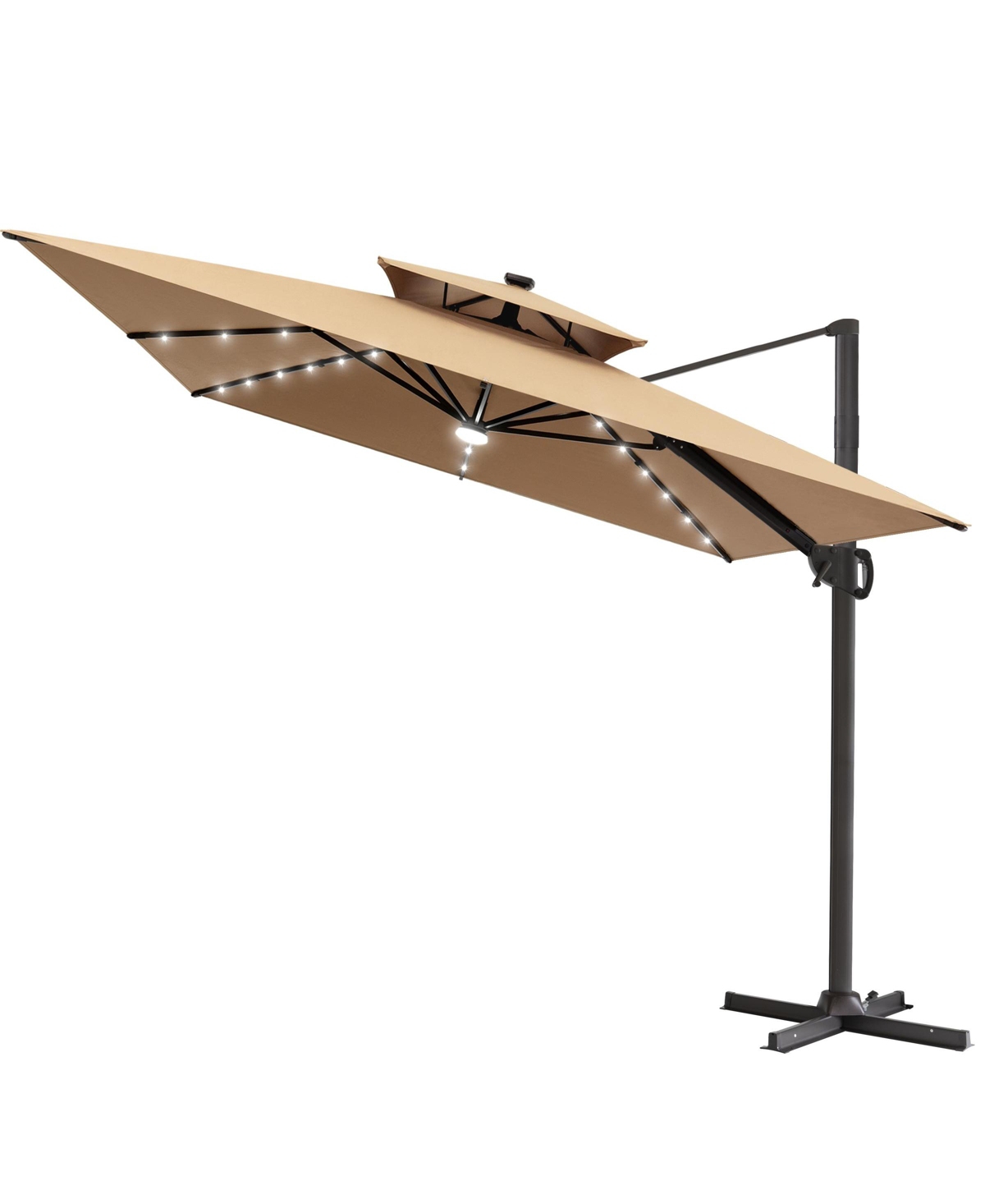 Click here for Pellebant Outdoor Patio Aluminum Double Canopy Led... prices