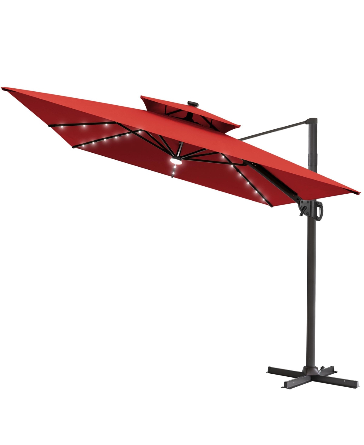 Click here for Pellebant Outdoor Patio Aluminum Double Canopy Led... prices