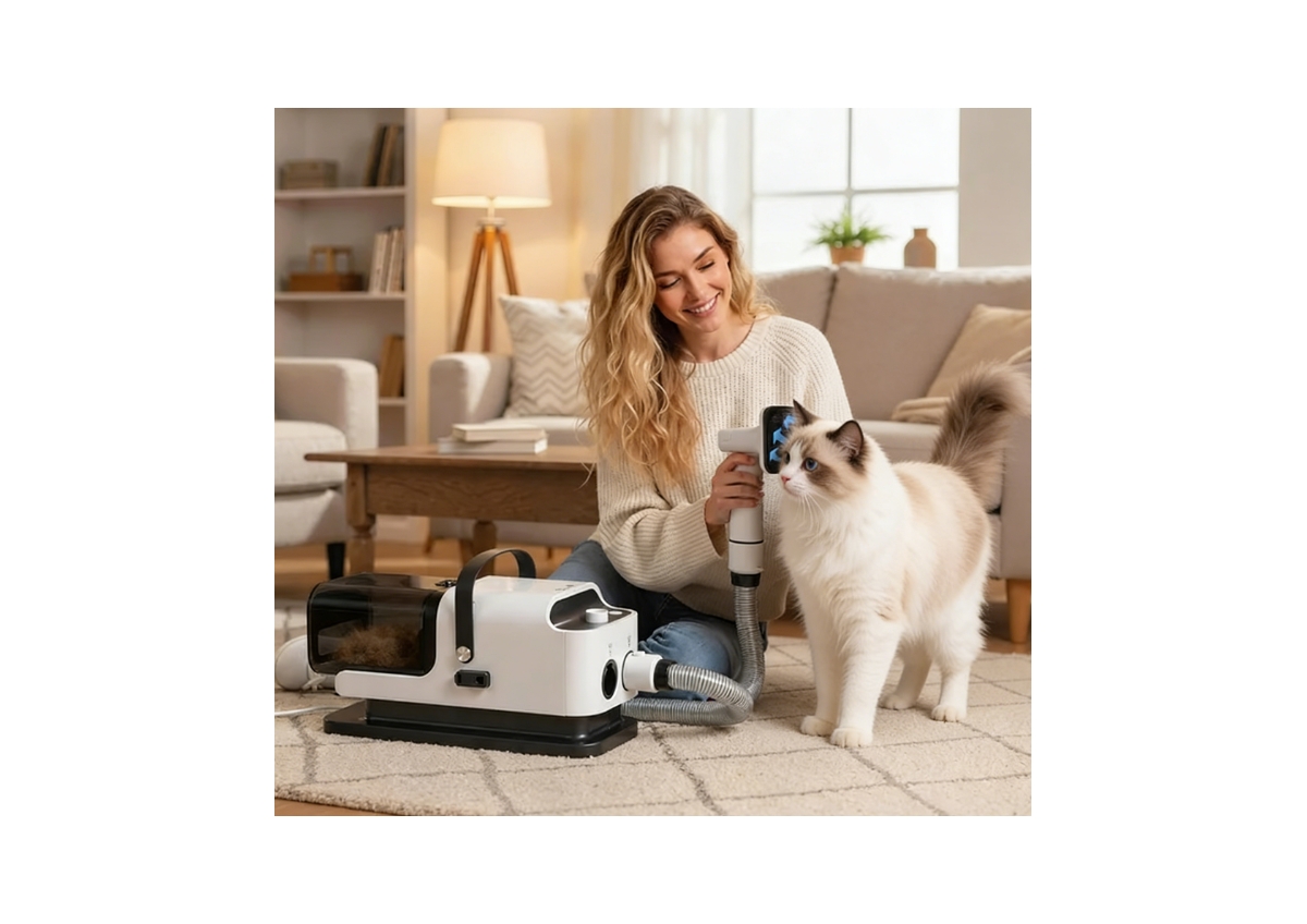 Click here for Zeus and Ruta 5 in 1 Cat Grooming Vacuum with Drye... prices