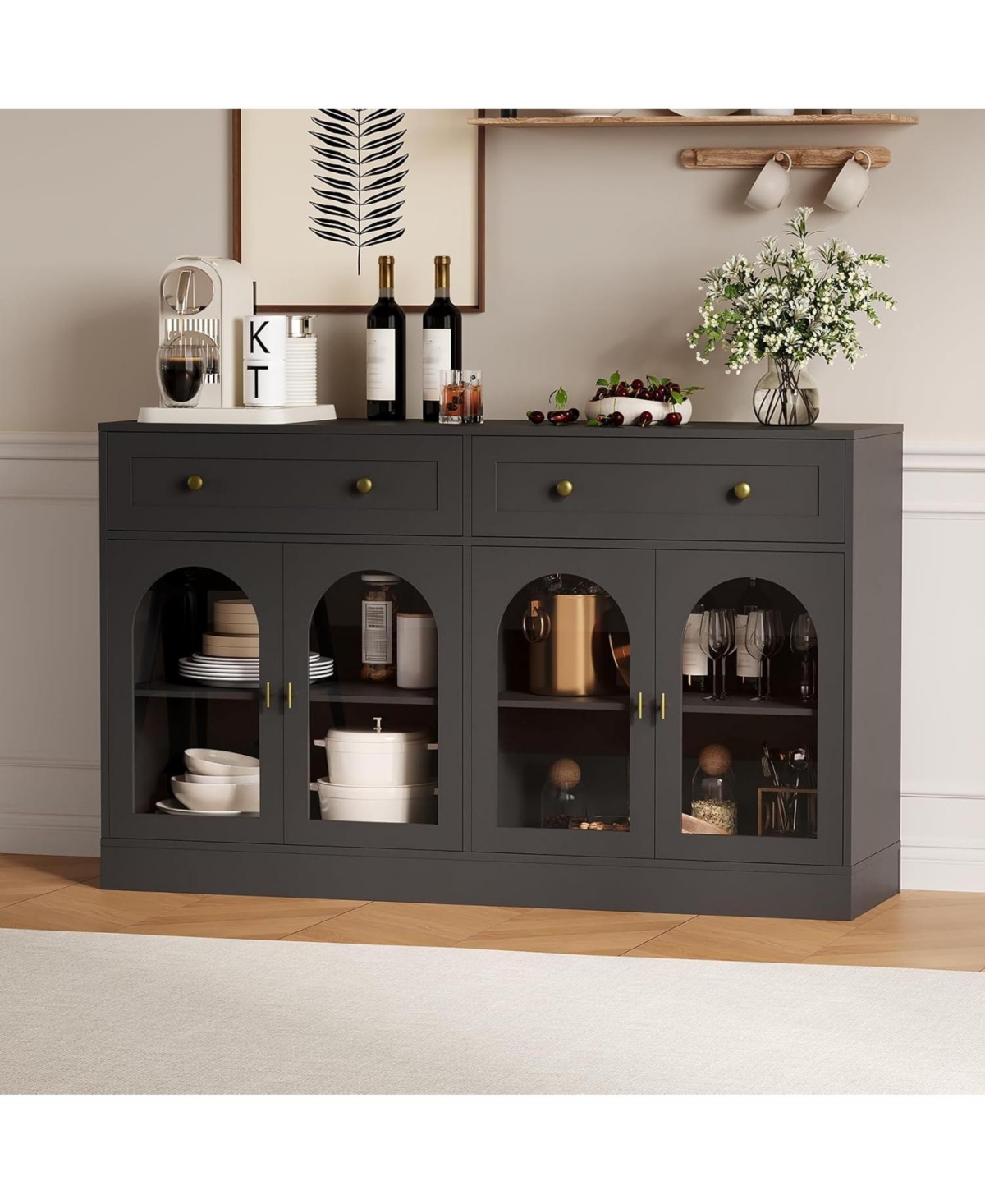 Click here for gaomon Sideboard Buffet Cabinet with 4 Acrylic Doo... prices