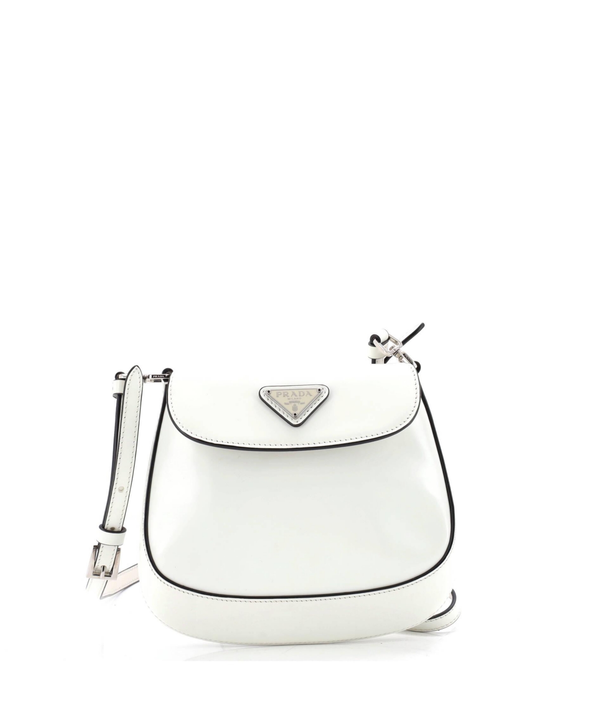 Click here for Pre-Owned Prada Mini Cleo Flap Shoulder Bag Spazzo... prices