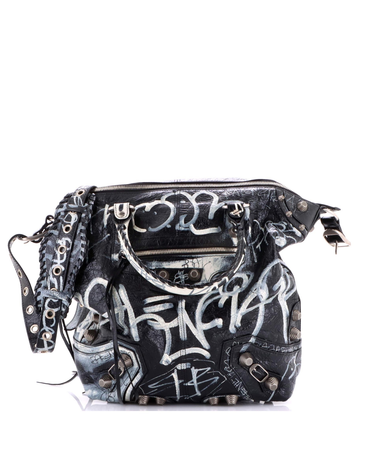 Click here for Pre-Owned Balenciaga Medium Le Cagole Graffiti Men... prices