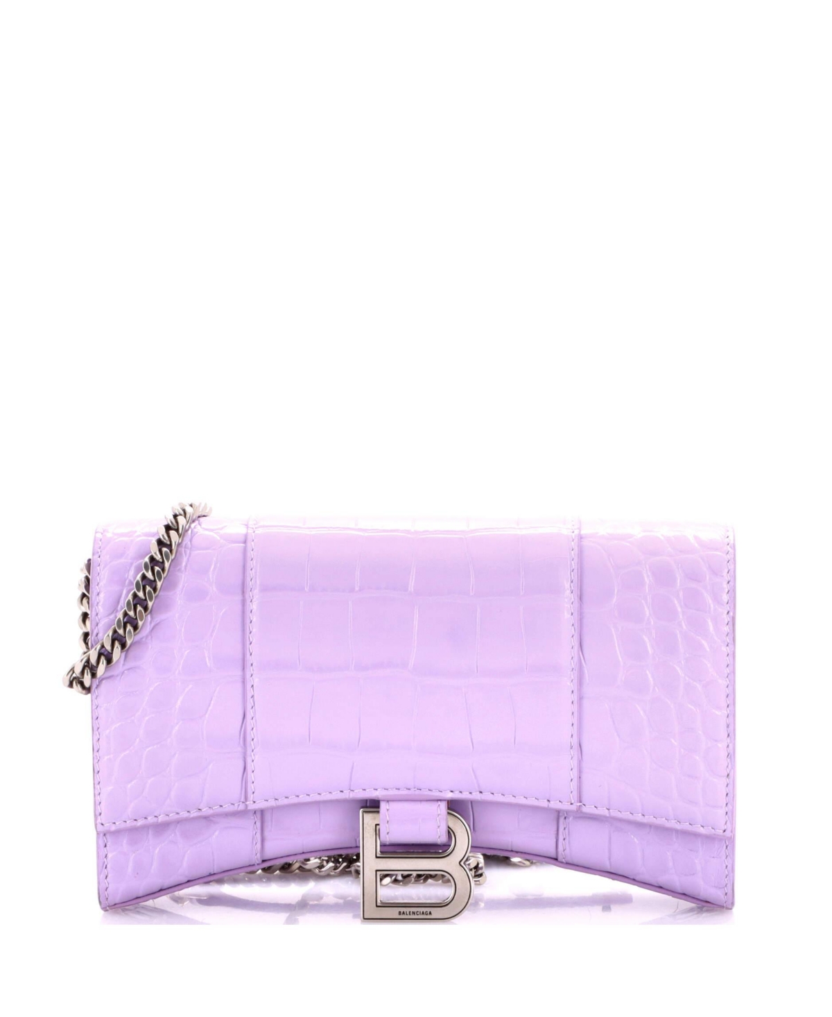 Click here for Pre-Owned Balenciaga Hourglass Chain Wallet Emboss... prices