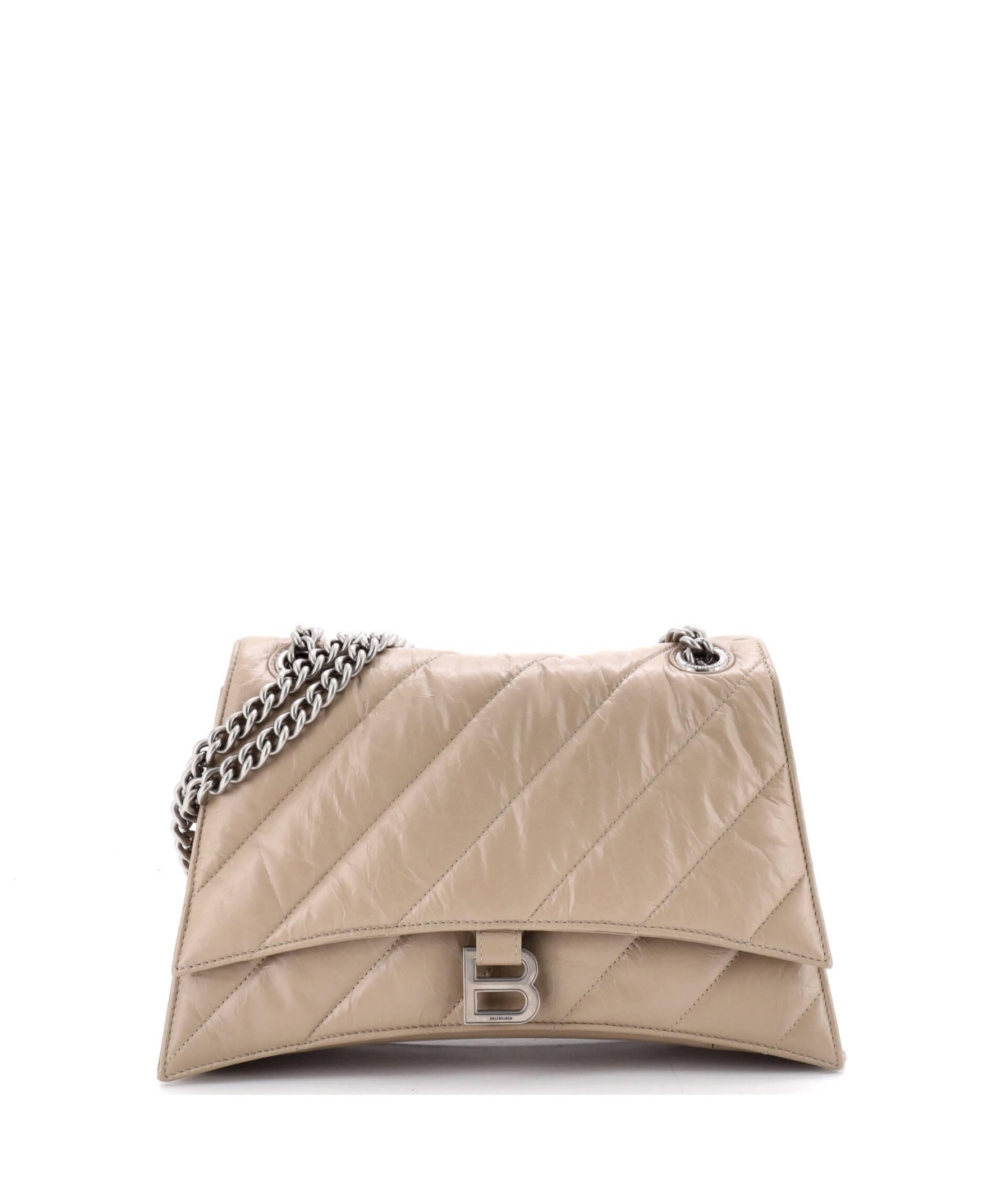 Click here for Pre-Owned Balenciaga Medium Crush Chain Flap Bag Q... prices