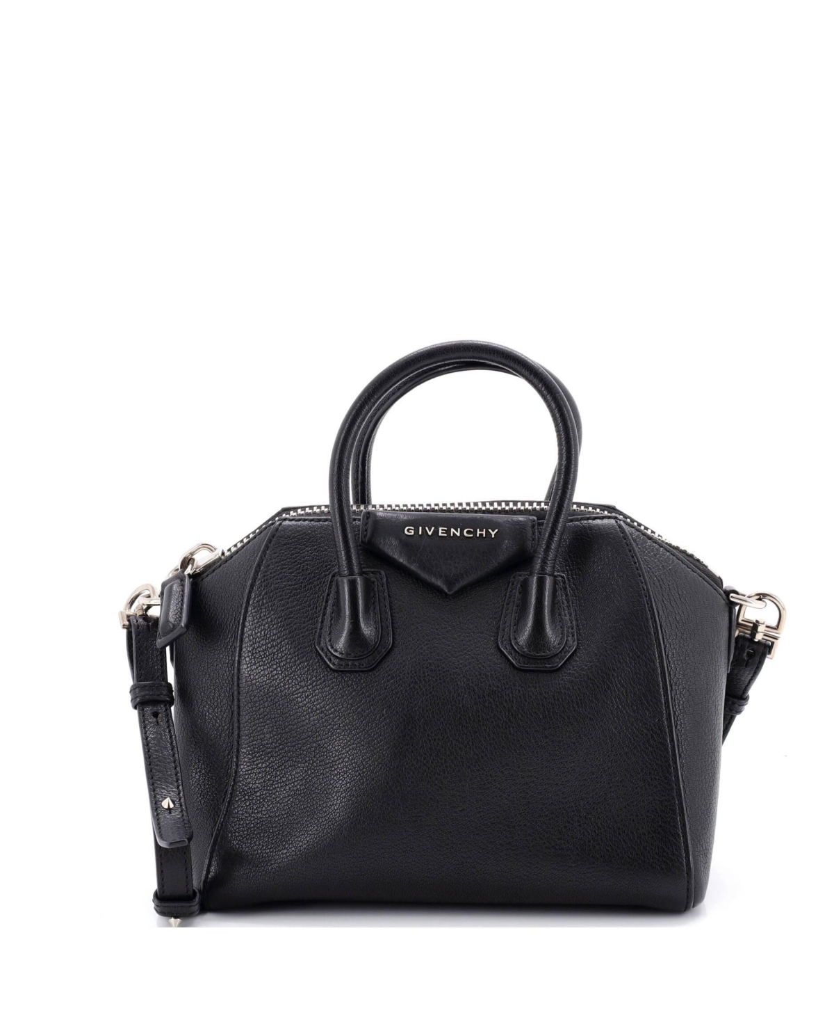 Click here for Pre-Owned Givenchy Mini Antigona Bag Leather - Bla... prices