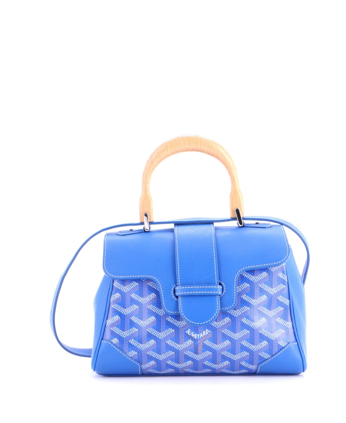 Click here for Pre-Owned Goyard Mini Saigon Top Handle Bag Coated... prices