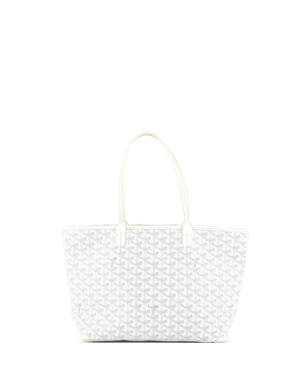 Click here for Pre-Owned Goyard Pm Artois Tote Coated Canvas - Wh... prices