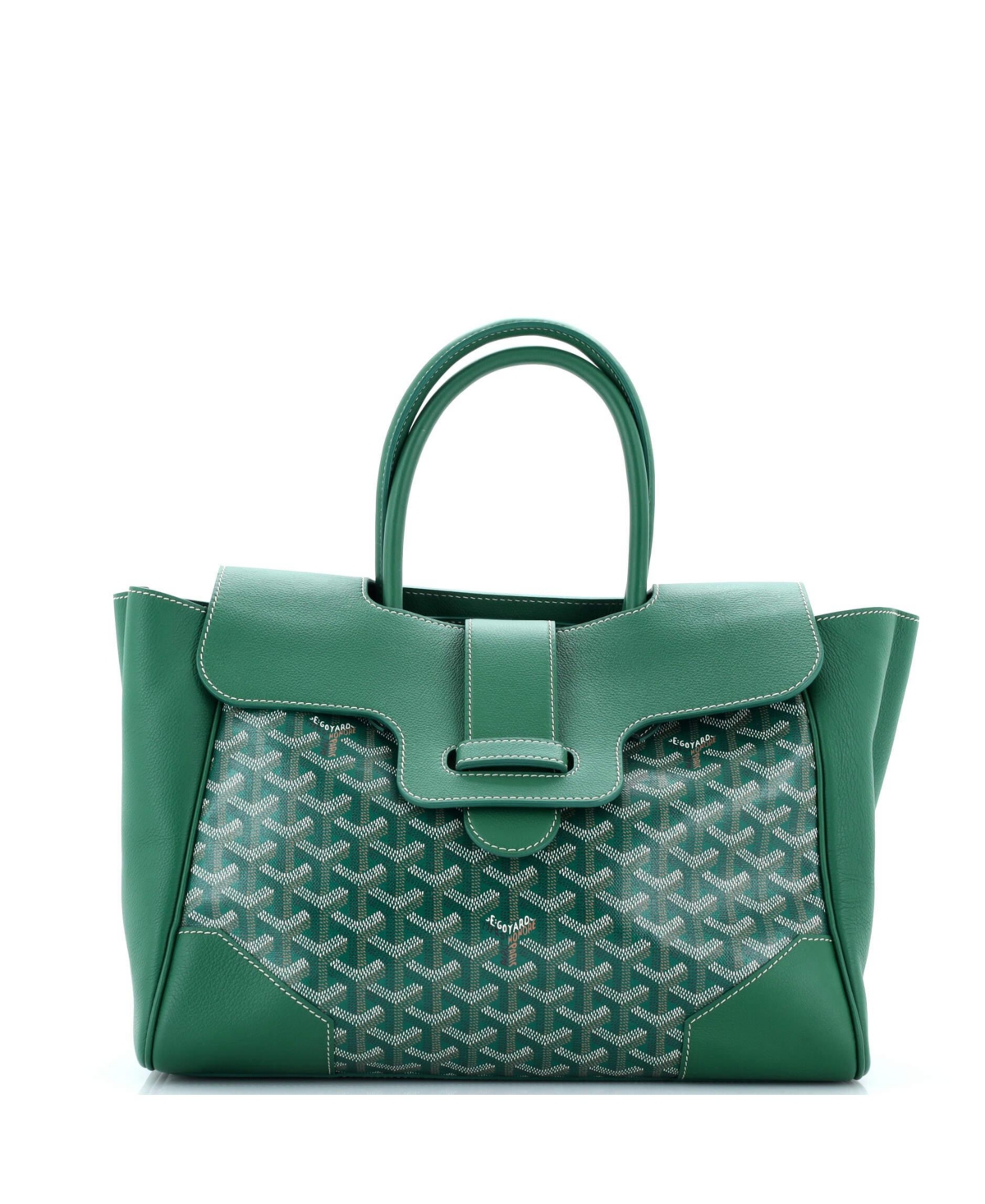 Click here for Pre-Owned Goyard Saigon Tote Bag Coated Canvas wit... prices