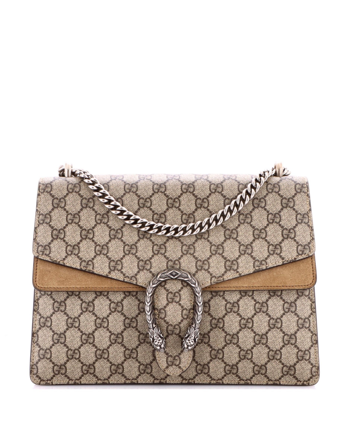 Click here for Pre-Owned Gucci Medium Dionysus Bag Gg Coated Canv... prices
