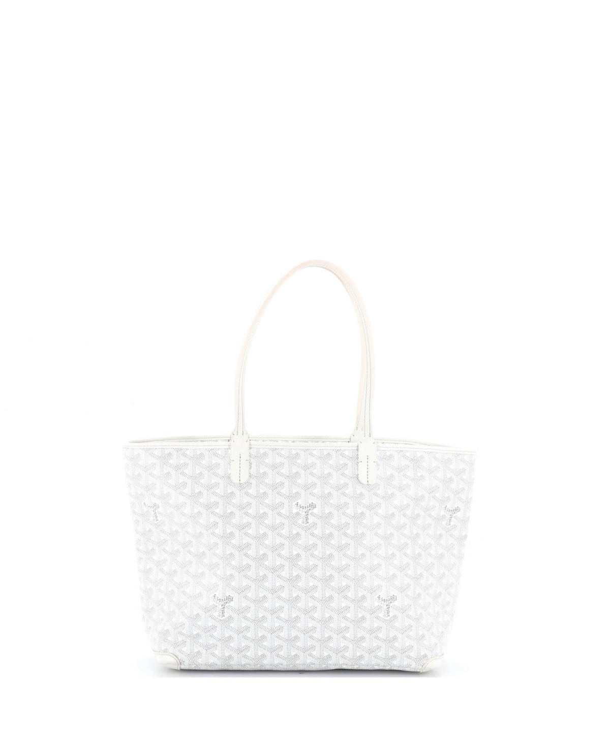 Click here for Pre-Owned Goyard Pm Artois Tote Coated Canvas - Wh... prices