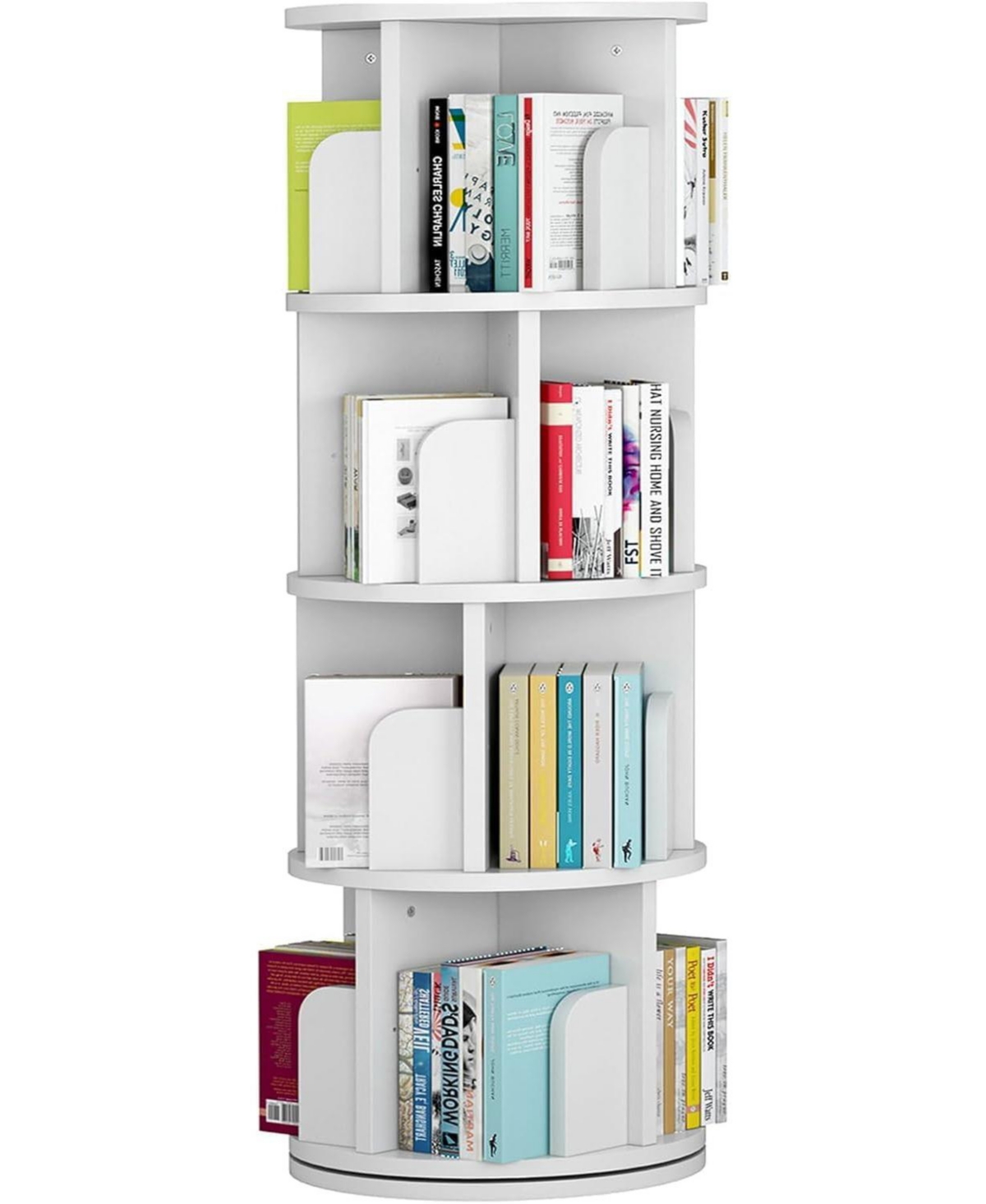 Click here for gaomon 4-Tier 360degree(s) Rotating Wooden Bookshe... prices