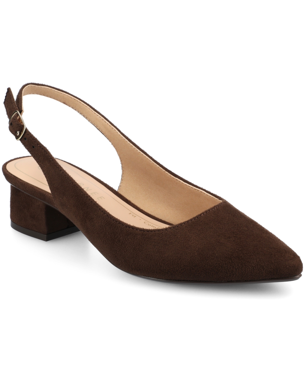 Click here for Journee Collection Womens Sylvia Block Heel Slingb... prices