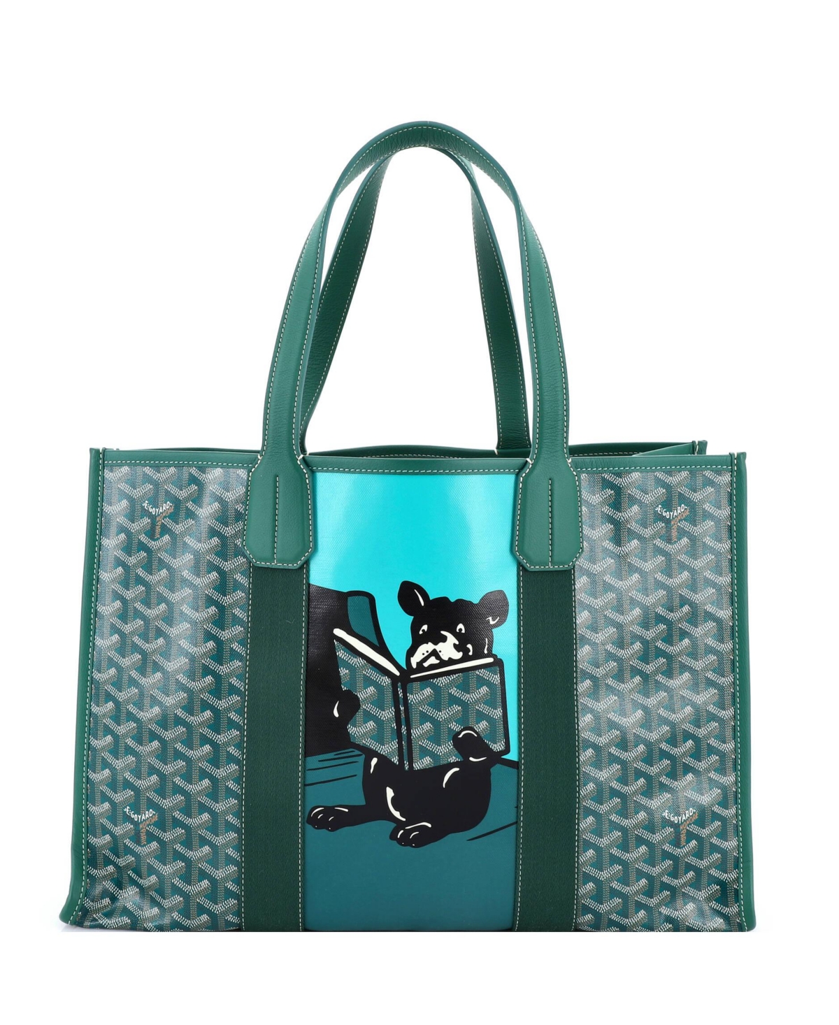 Click here for Pre-Owned Goyard Mm Villette Tote Printed Coated C... prices