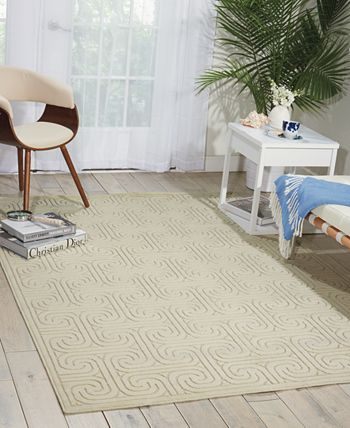 Kelly Ripa Home CLOSEOUT! Interlock KRH20 Ivory/Beige 3'6" x 5'6" Area ...