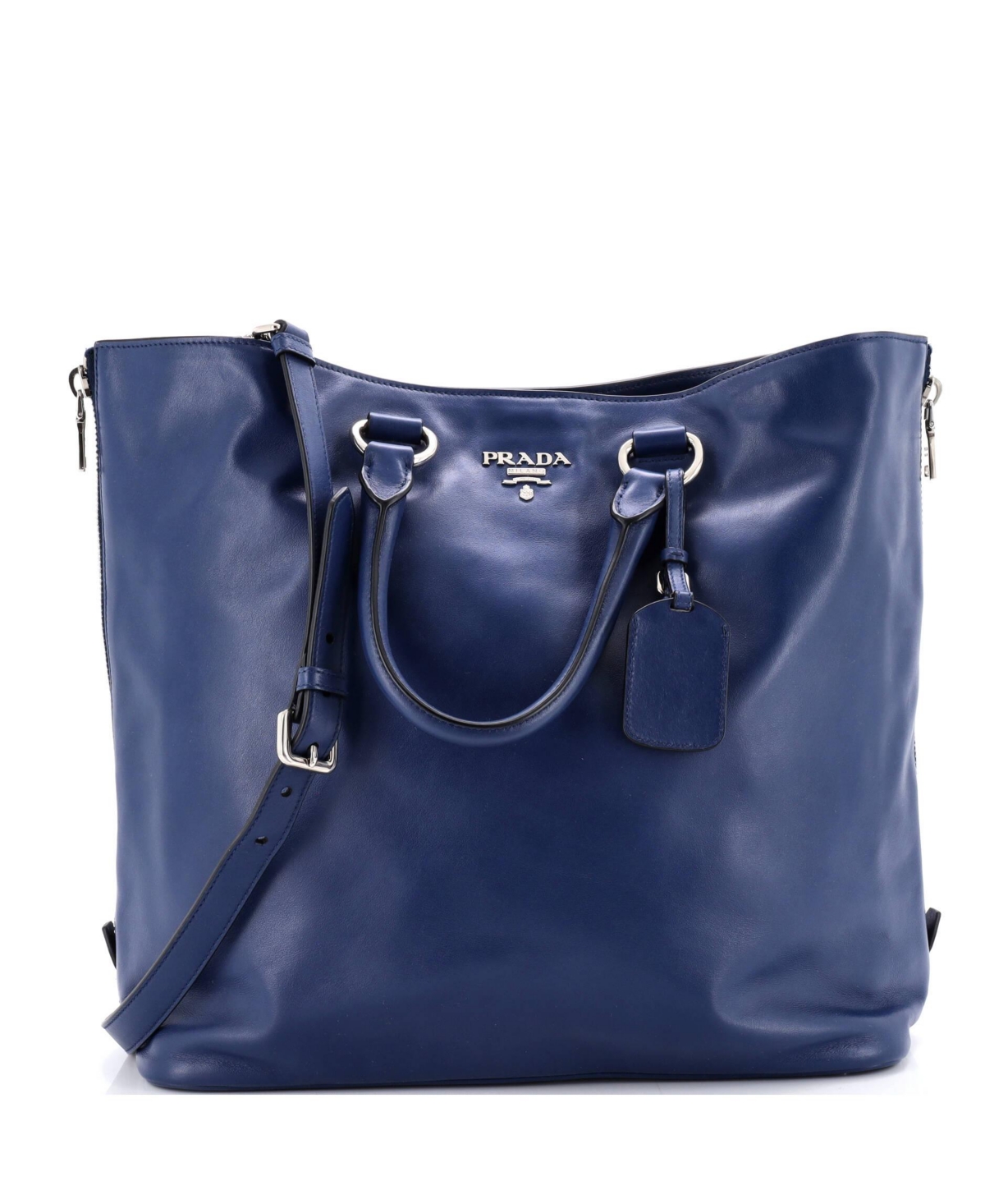 Click here for Pre-Owned Prada Large Side Zip Convertible Shopper... prices