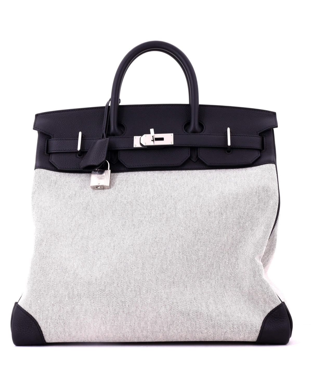 Click here for Pre-Owned HERMES Hac 40 Handbag Criss Cross Toile... prices