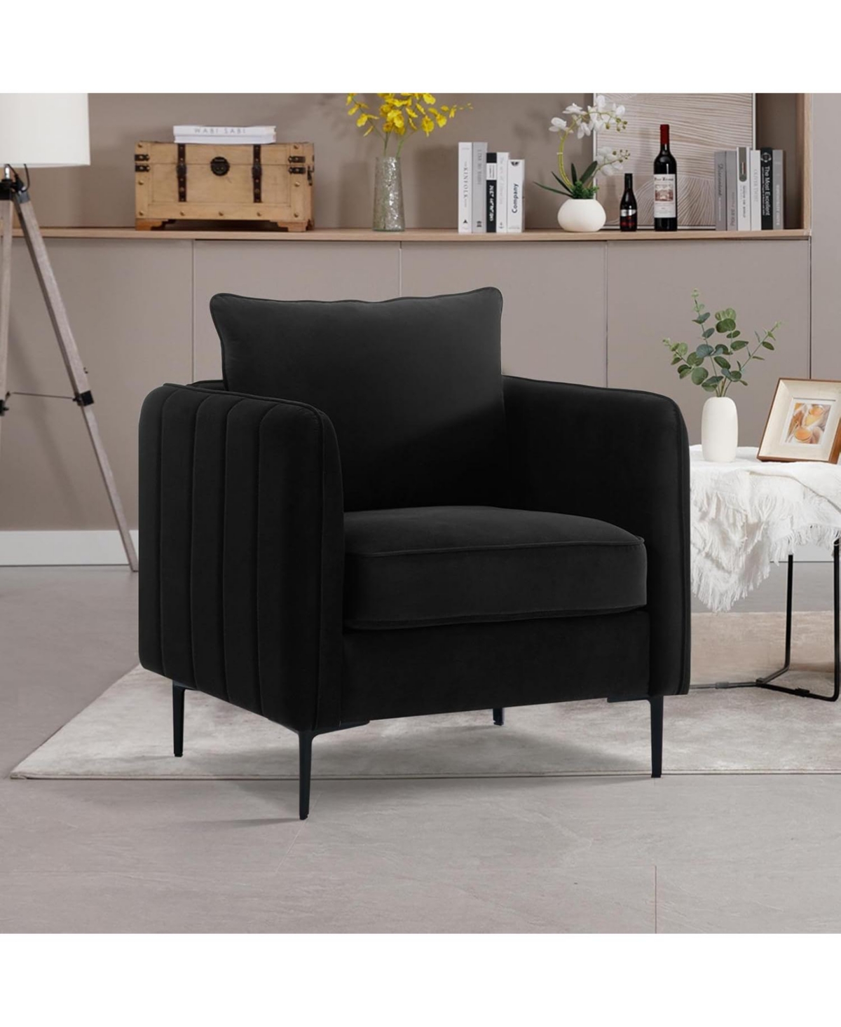 Click here for Boyel Living Accent Chair for Living Room Velvet C... prices