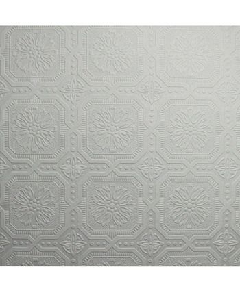 Graham & Brown Small Squares Paintable Wallpaper - Macy's