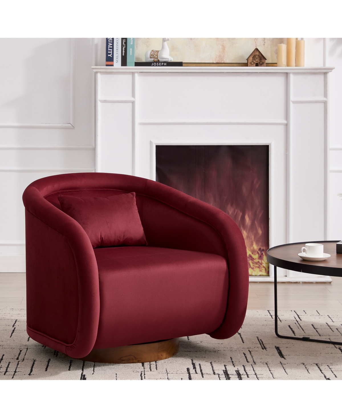 Click here for Boyel Living Swivel Accent Chair 360 Degree Velvet... prices
