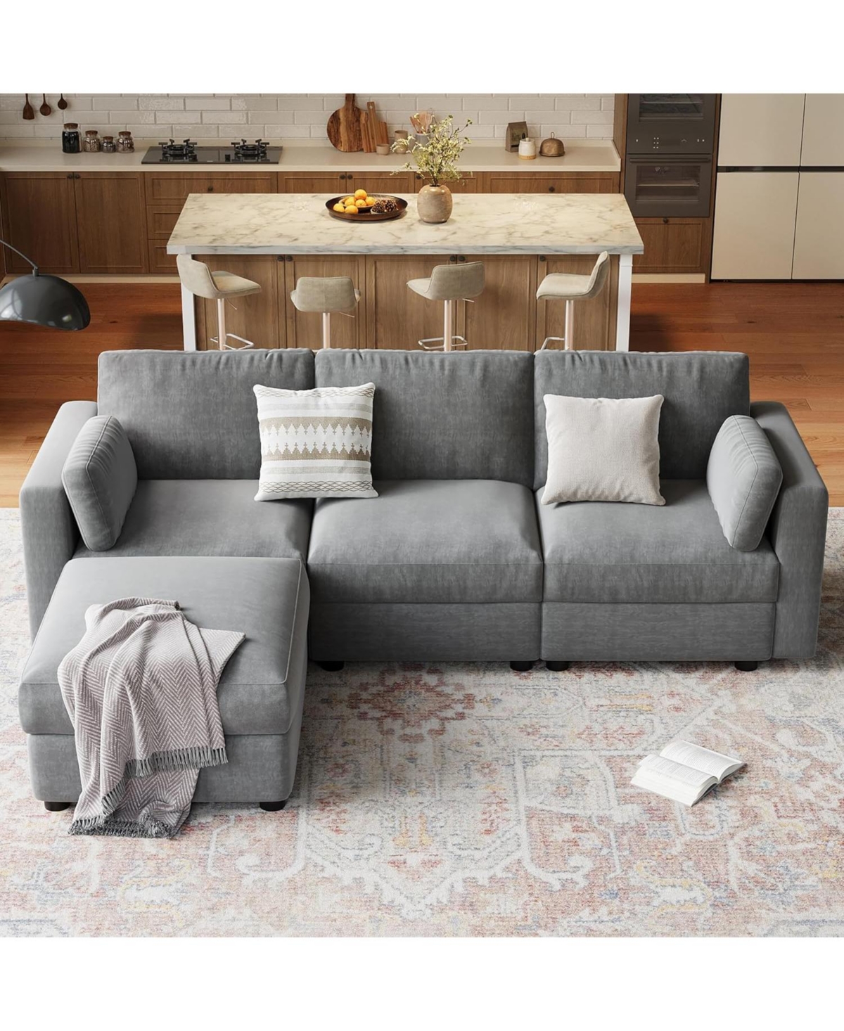 Click here for gaomon Modular Sectional Sofa- 4-Seater L-Shaped C... prices