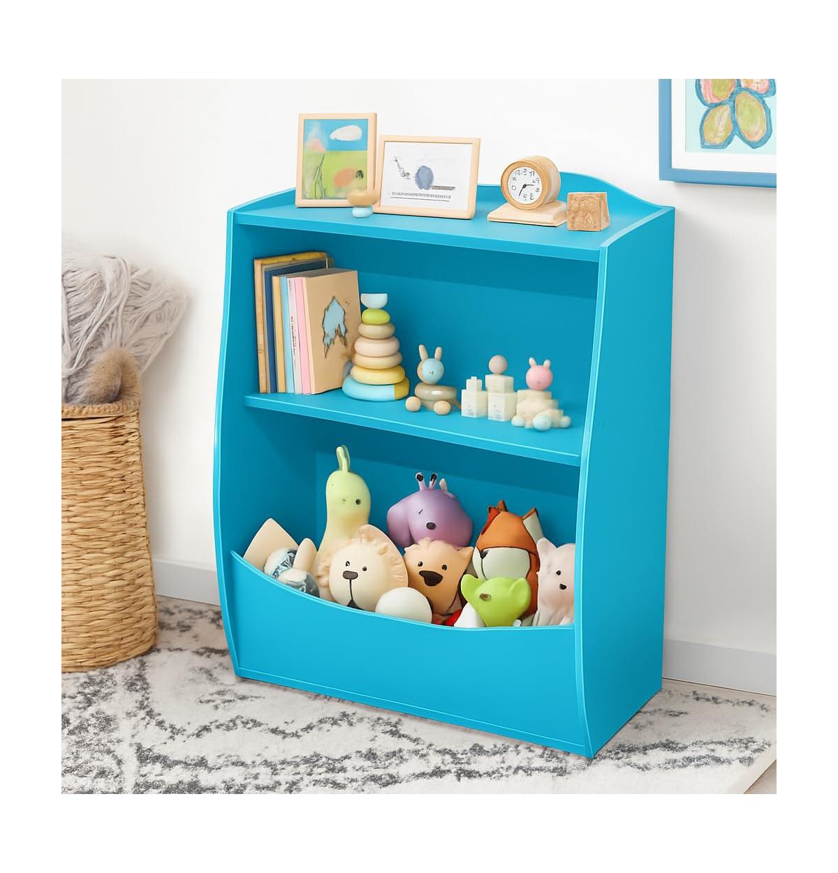 Click here for gaomon 2-Tier Wooden Kids Bookshelf and Toy Storag... prices