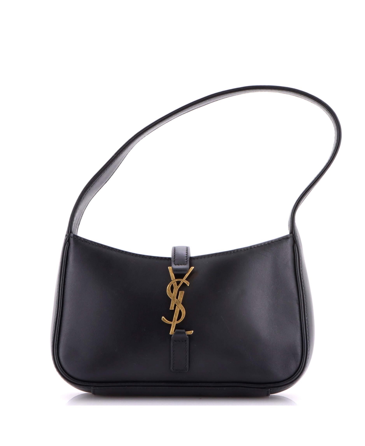 Click here for Pre-Owned Saint Laurent Mini Le 5 a 7 Hobo Leather... prices