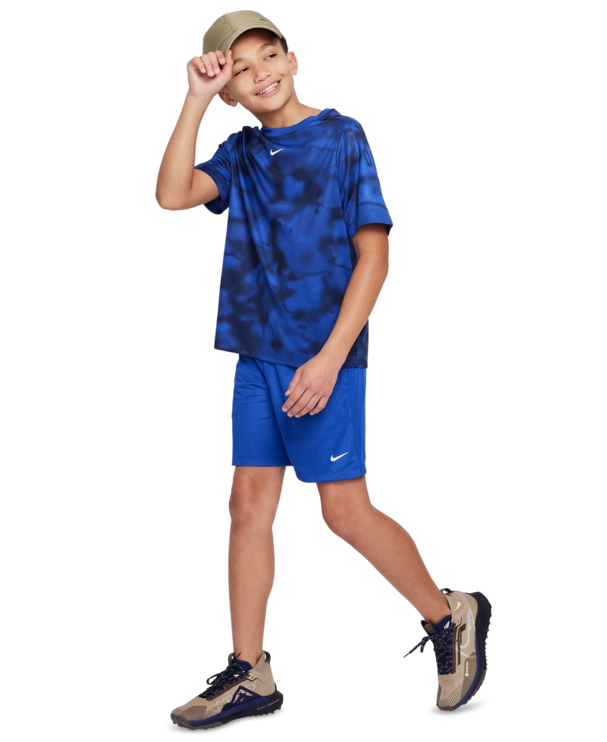 Click here for Nike Boys 8-20 Dri-fit Mesh Shorts - Game Royal/wh... prices