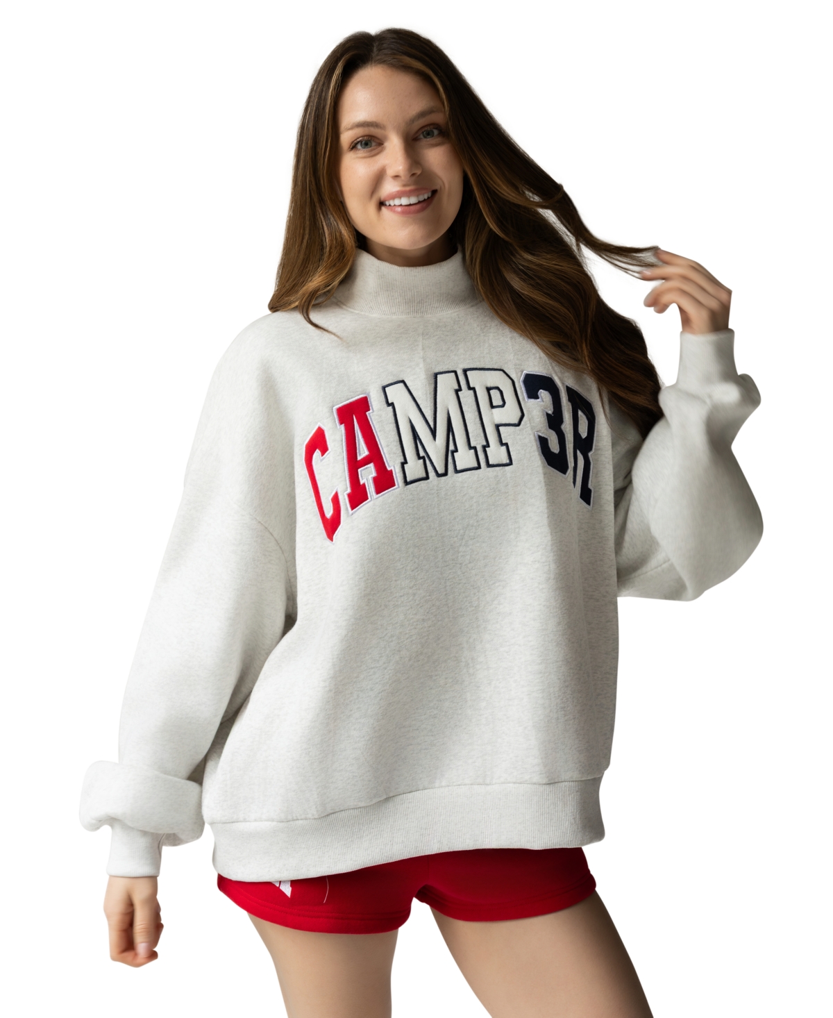 Click here for The Happy Camp3r Womens Graphic Crewneck Sweatshir... prices