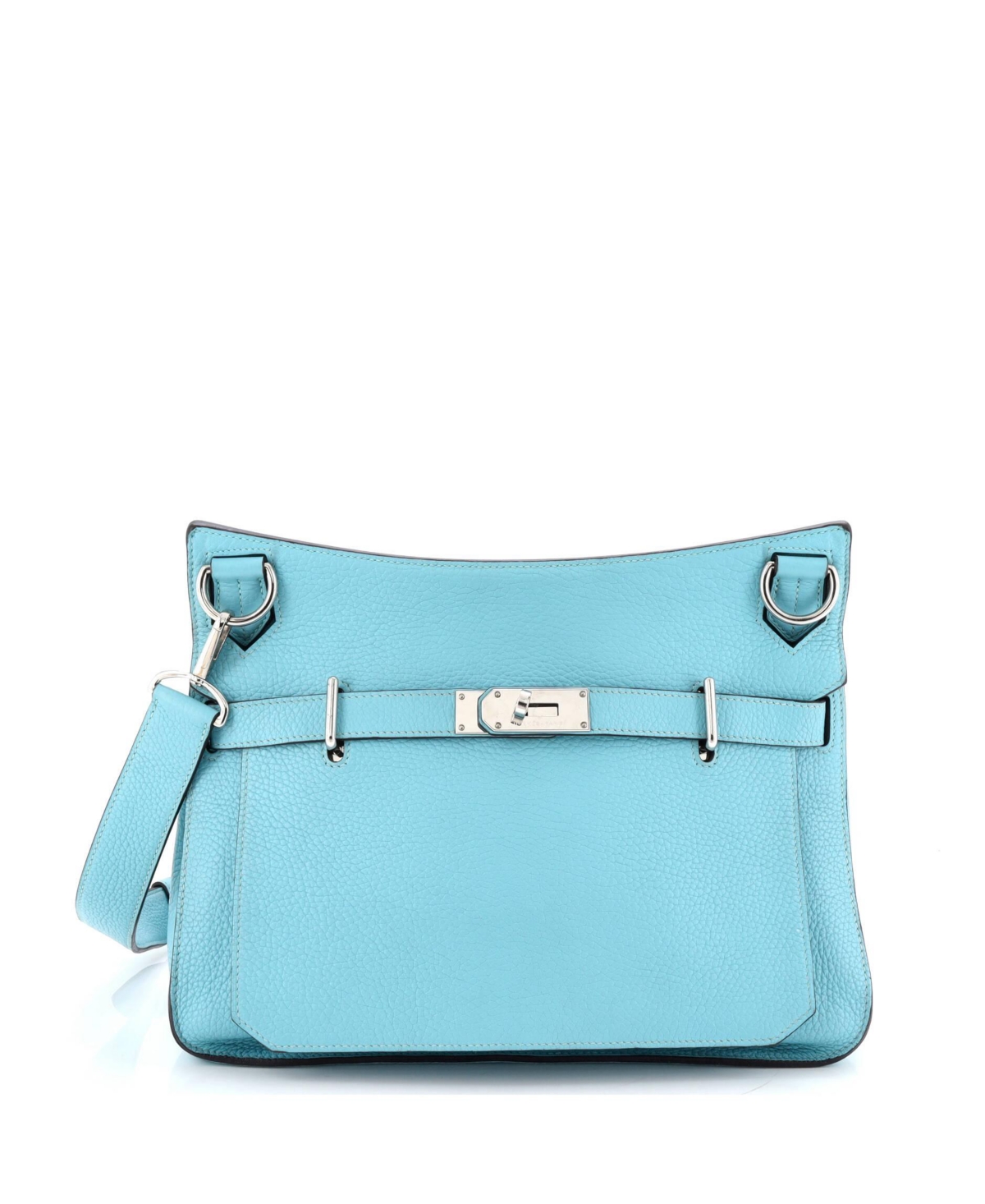 Click here for Pre-Owned HERMES 34 Jypsiere Bag Clemence - Blue prices