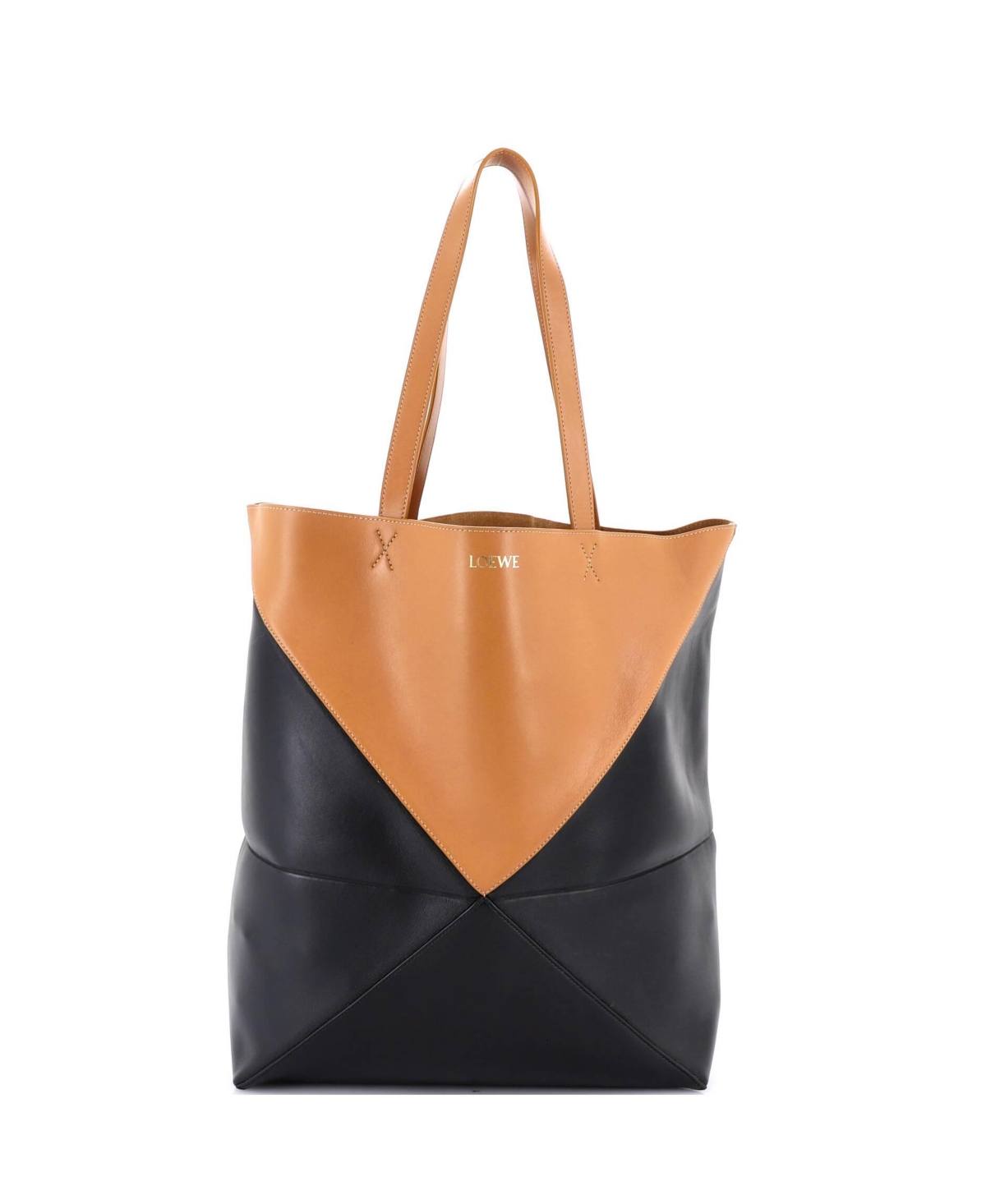 Click here for Pre-Owned Loewe Xl Puzzle Fold Tote Leather - Blac... prices