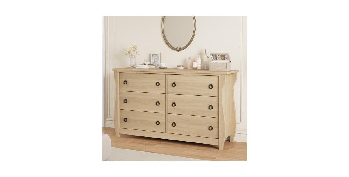 Click here for gaomon 6 Drawer Dresser for Bedroom  Wide Modern W... prices