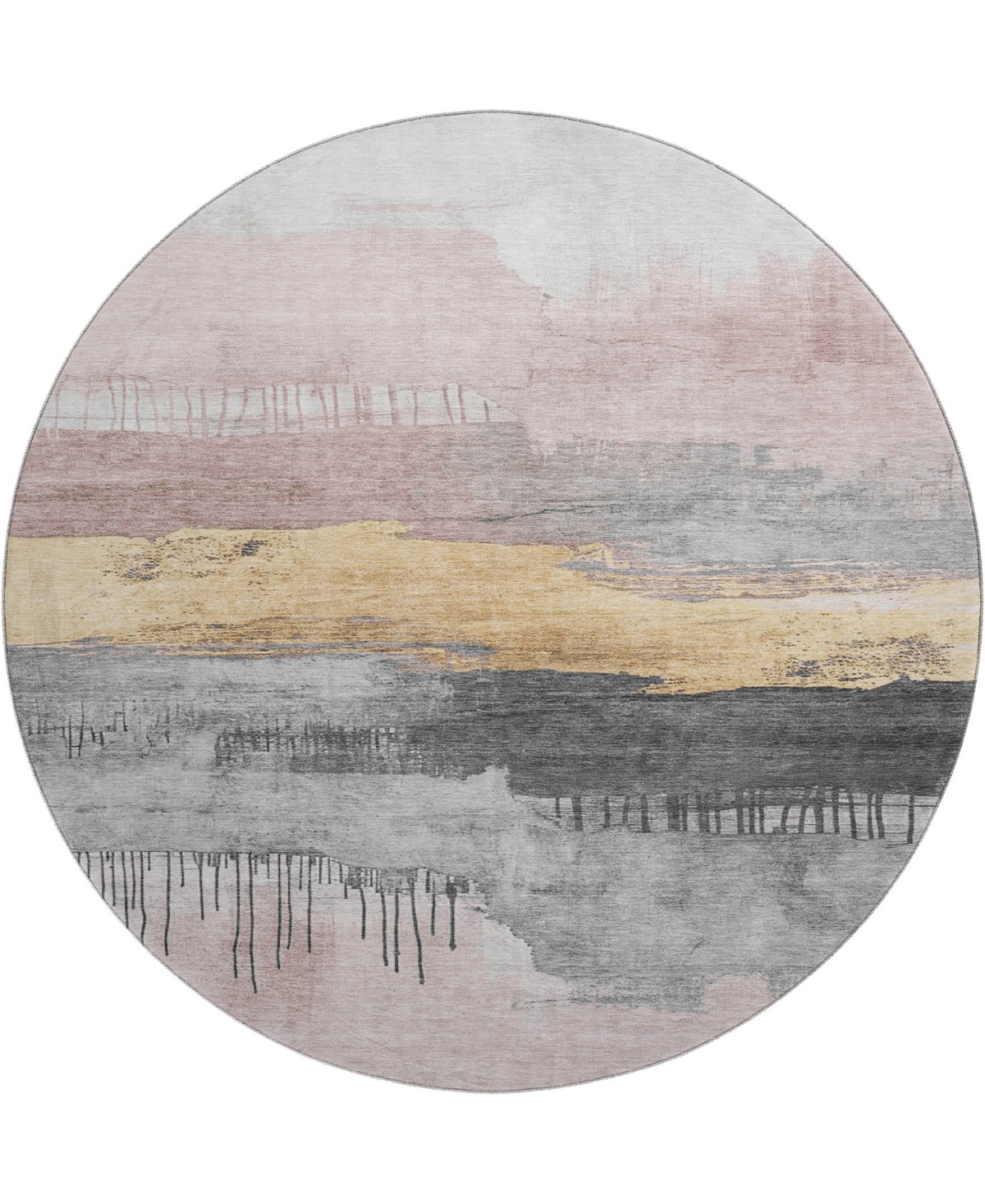 Click here for Addison Mayfield AMF1880 8 x 8 Round Area Rug - Bl... prices