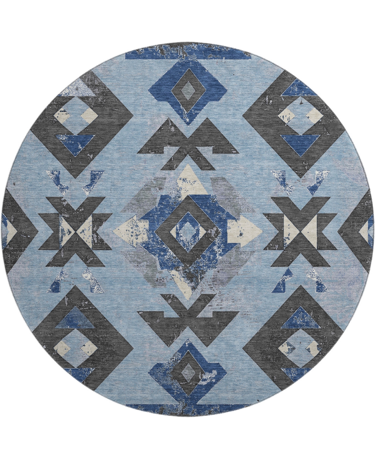 Click here for Addison Mayfield AMF1882 8 x 8 Round Area Rug - Bl... prices